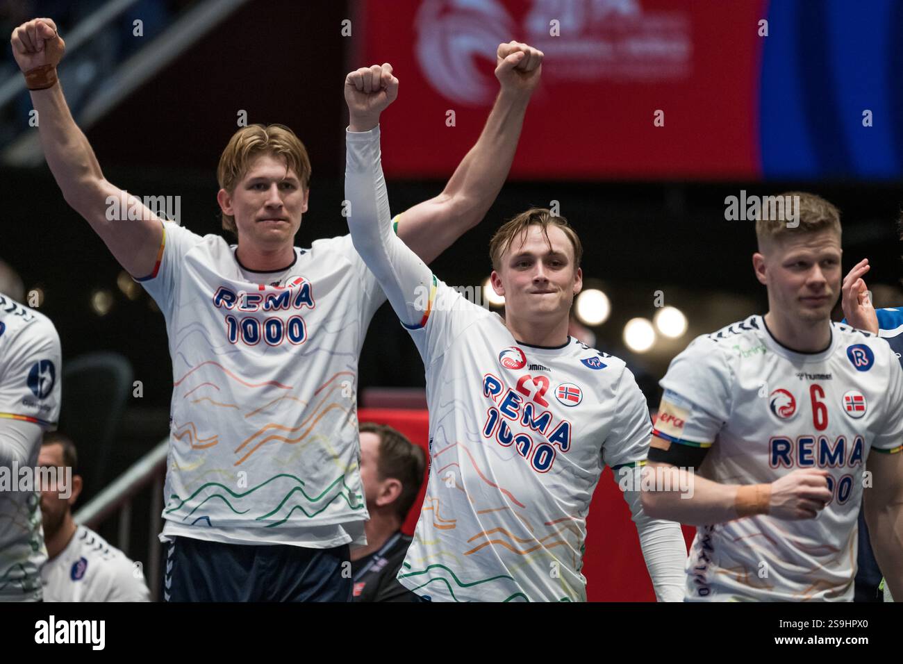 250126 Tobias Schølberg Grøndal of Norway celebrates during the 2025 ...