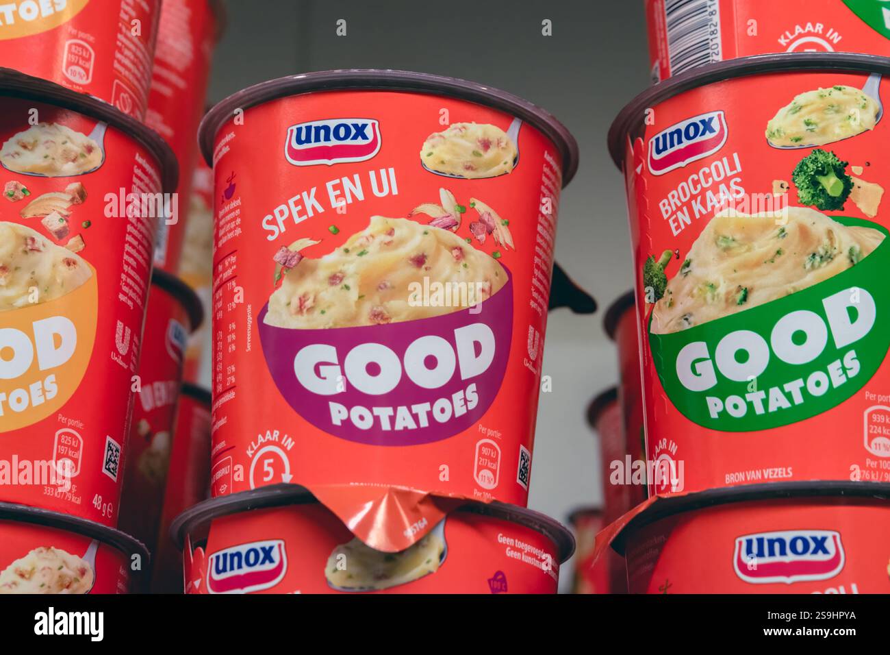Close Up Unox Cup Noodles At Amsterdam The Netherlands 25-1-2025 Stock ...