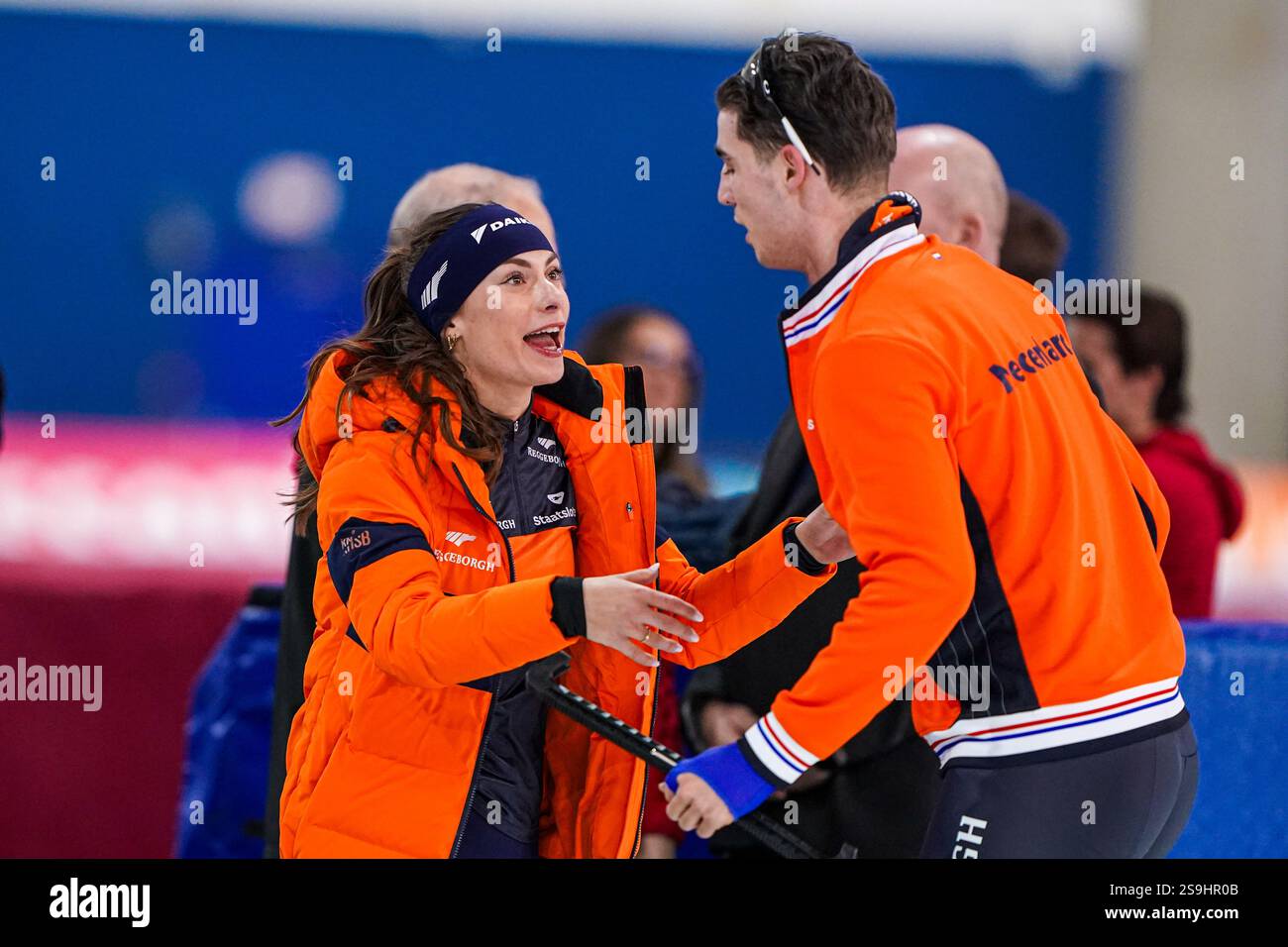 CALGARY, CANADA - JANUARY 26: Femke Kok of Netherlands, Jenning De Boo ...