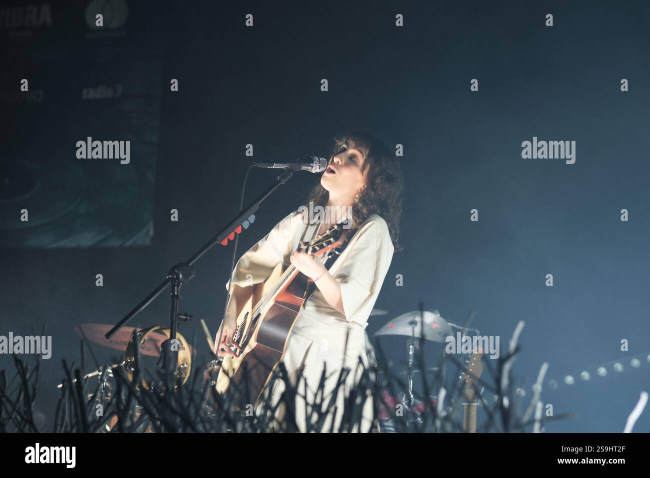 singer Sandra Merino performs in concert at Teatro Circo Price on ...