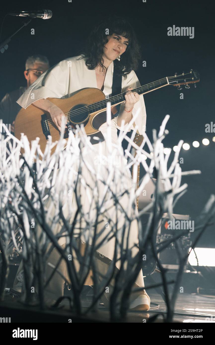 singer Sandra Merino performs in concert at Teatro Circo Price on ...