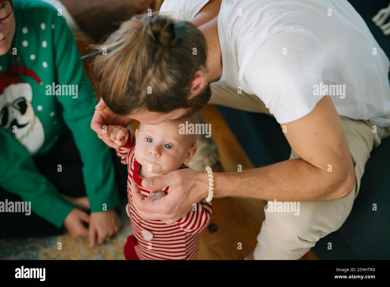 This heartwarming moment captures the special bond and connection ...
