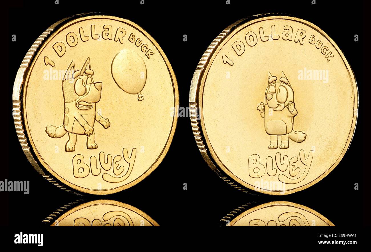 Bluey coins hi-res stock photography and images - Alamy