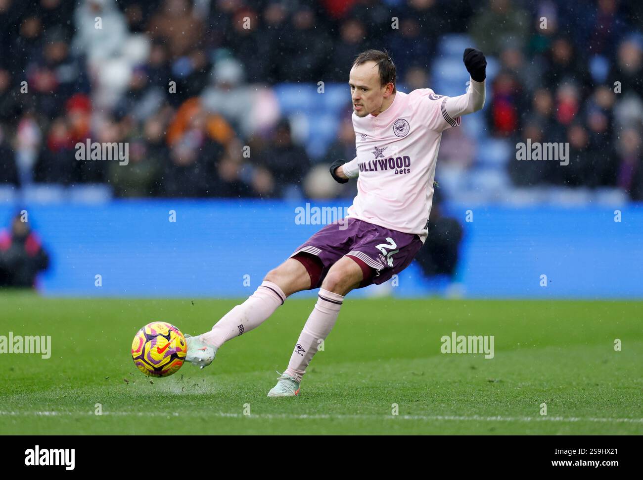 Brentford's Mikkel Damsgaard during the Premier League match at ...