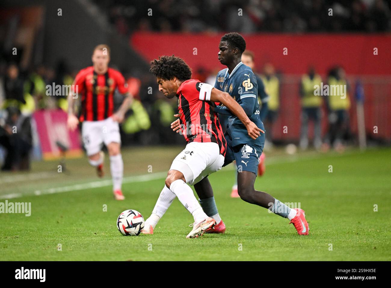 34 Robinio VAZ (om) - 04 DANTE (ogcn) during the Ligue 1 MCDonald's ...