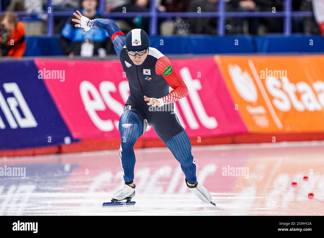 CALGARY, CANADA - JANUARY 26: Sanghyeok Cho of Republic of Korea ...
