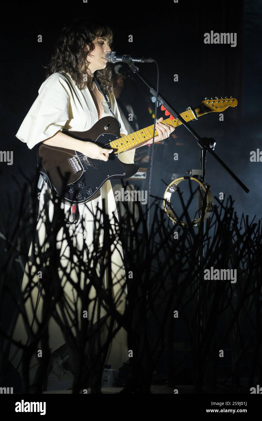 singer Sandra Merino performs in concert at Teatro Circo Price on ...
