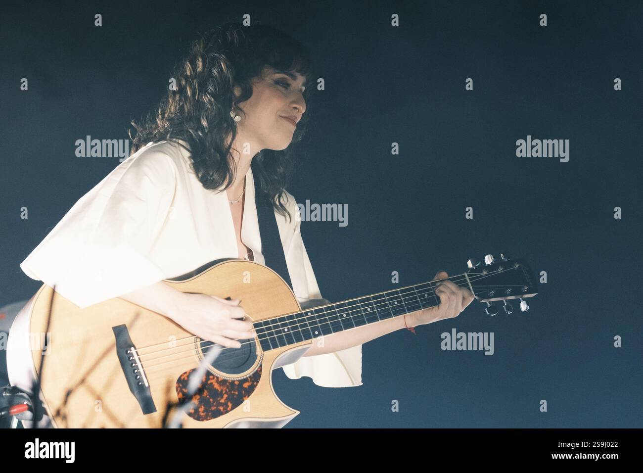 singer Sandra Merino performs in concert at Teatro Circo Price on ...