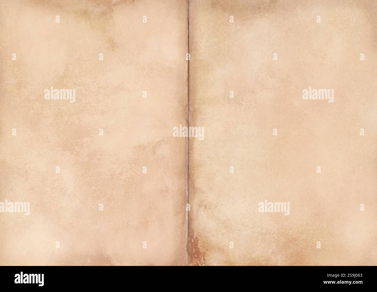 Hand Painted vintage style double page open journal for backgrounds ...