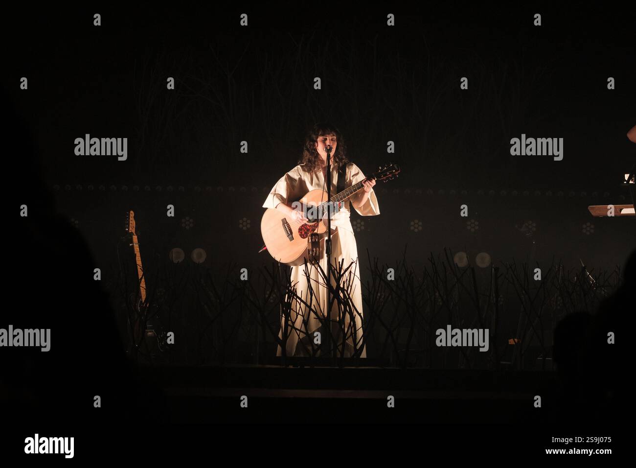 singer Sandra Merino performs in concert at Teatro Circo Price on ...
