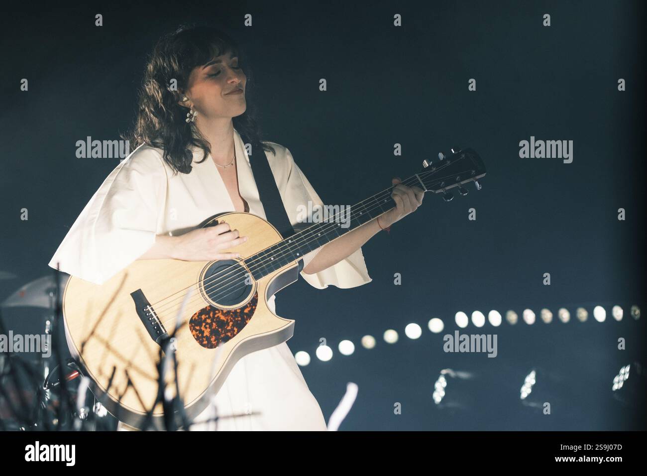 singer Sandra Merino performs in concert at Teatro Circo Price on ...