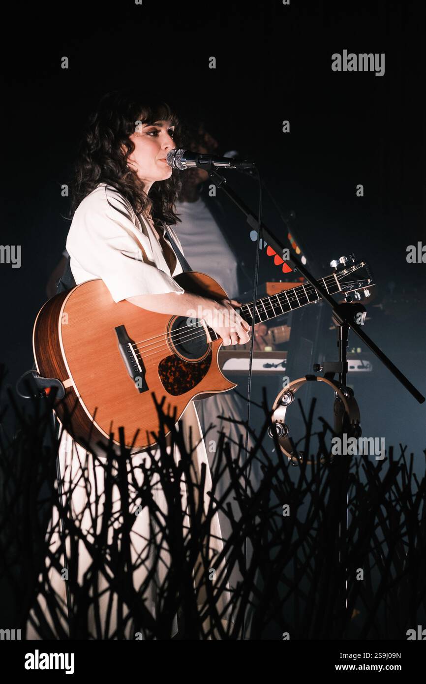 singer Sandra Merino performs in concert at Teatro Circo Price on ...