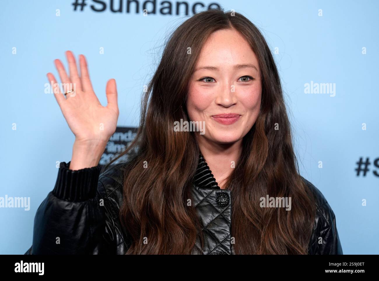 Havana Rose Liu, a cast member in "Hal & Harper," waves to ...