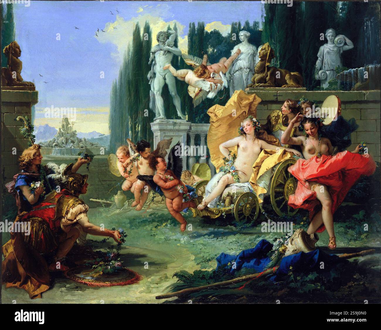 The Empire of Flora, Painting by Giovanni Battista Tiepolo Stock Photo ...