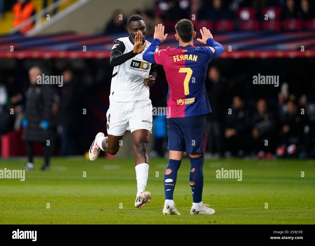Mouctar Diakhaby of Valencia CF during the La Liga EA Sports match ...