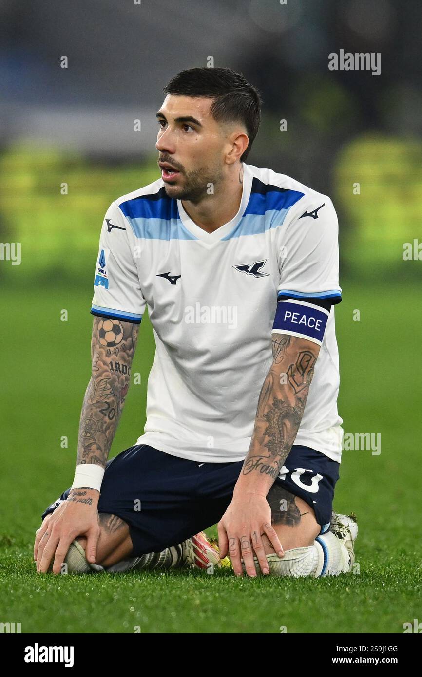 Mattia Zaccagni of S.S. Lazio participates in the 22th day of the Serie ...