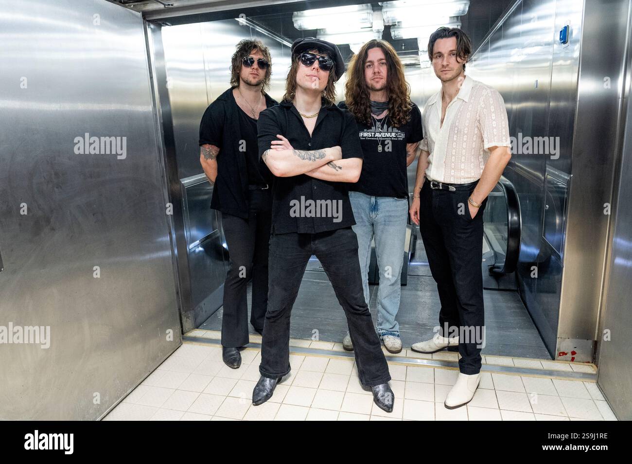 Gethin Davies, left, Luke Spiller, Adam Slack, and Jed Elliott of The ...