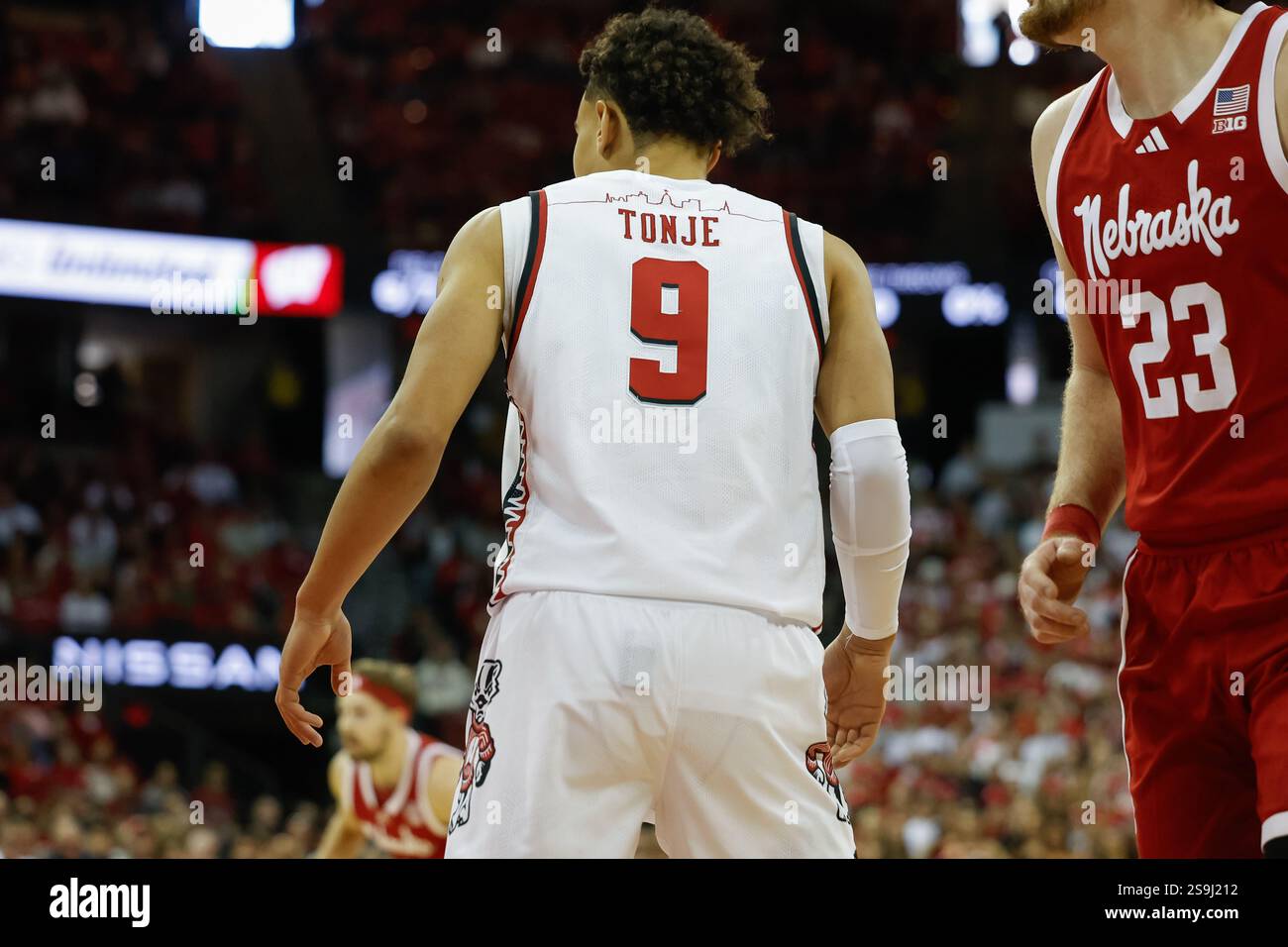 January 26, 2025: Wisconsin Badgers guard John Tonje (9) during the ...