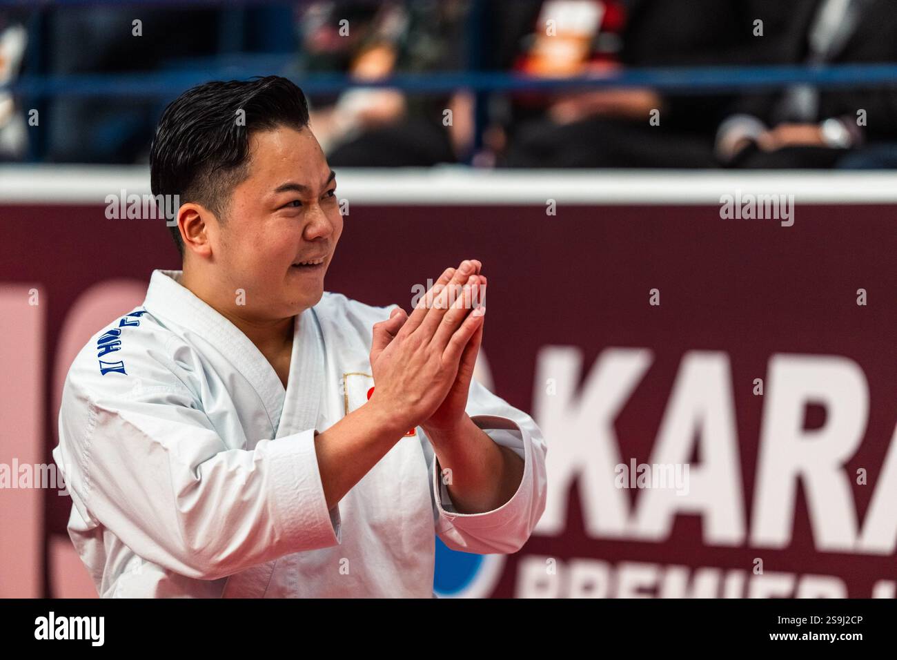 Ryonosuke Kikuchi (JPN) Male Kata bronze medal match during the Paris ...