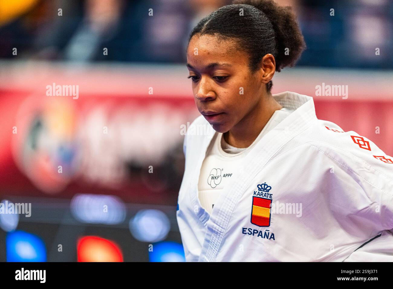 Maria Isabel Nieto Mejias (ESP) female kumite -68Kg bronze medal match ...
