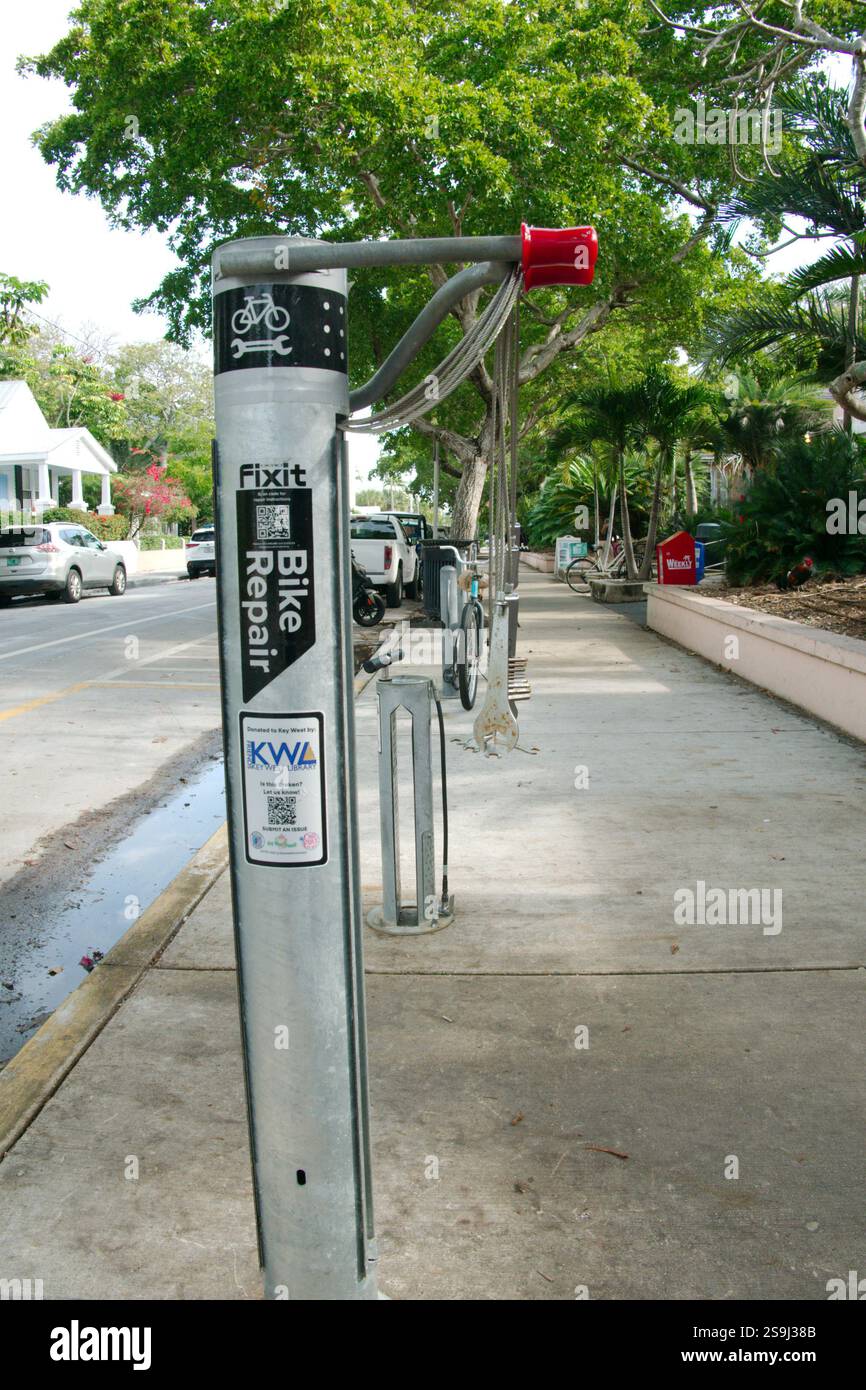 Bicycle service repair stand with pump and tools, puncture repair, and ...