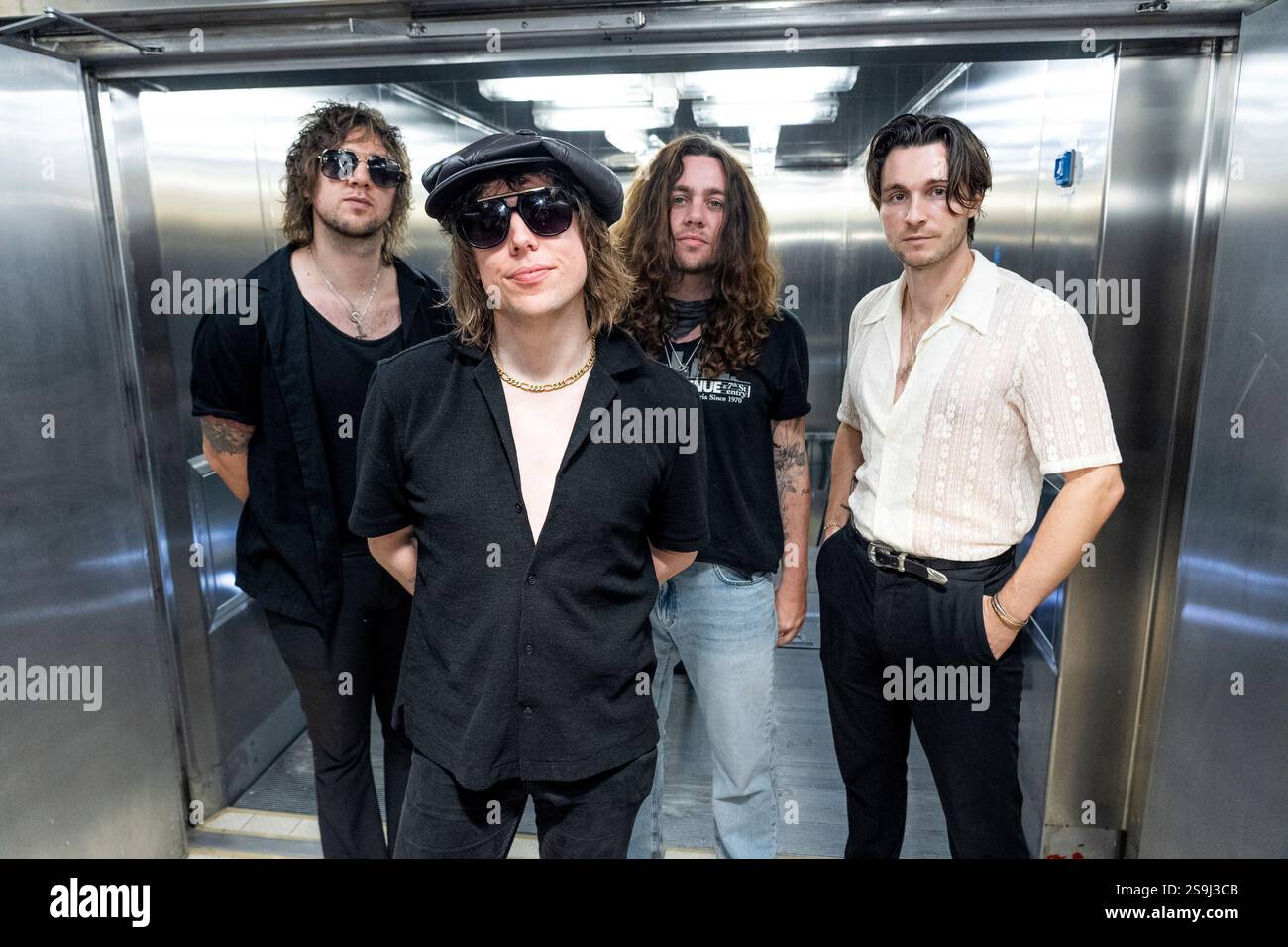 Gethin Davies, left, Luke Spiller, Adam Slack, and Jed Elliott of The ...