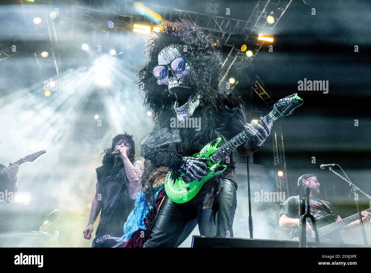 ShipRocked mascot, Skully, performs on board the Carnival Magic during ...