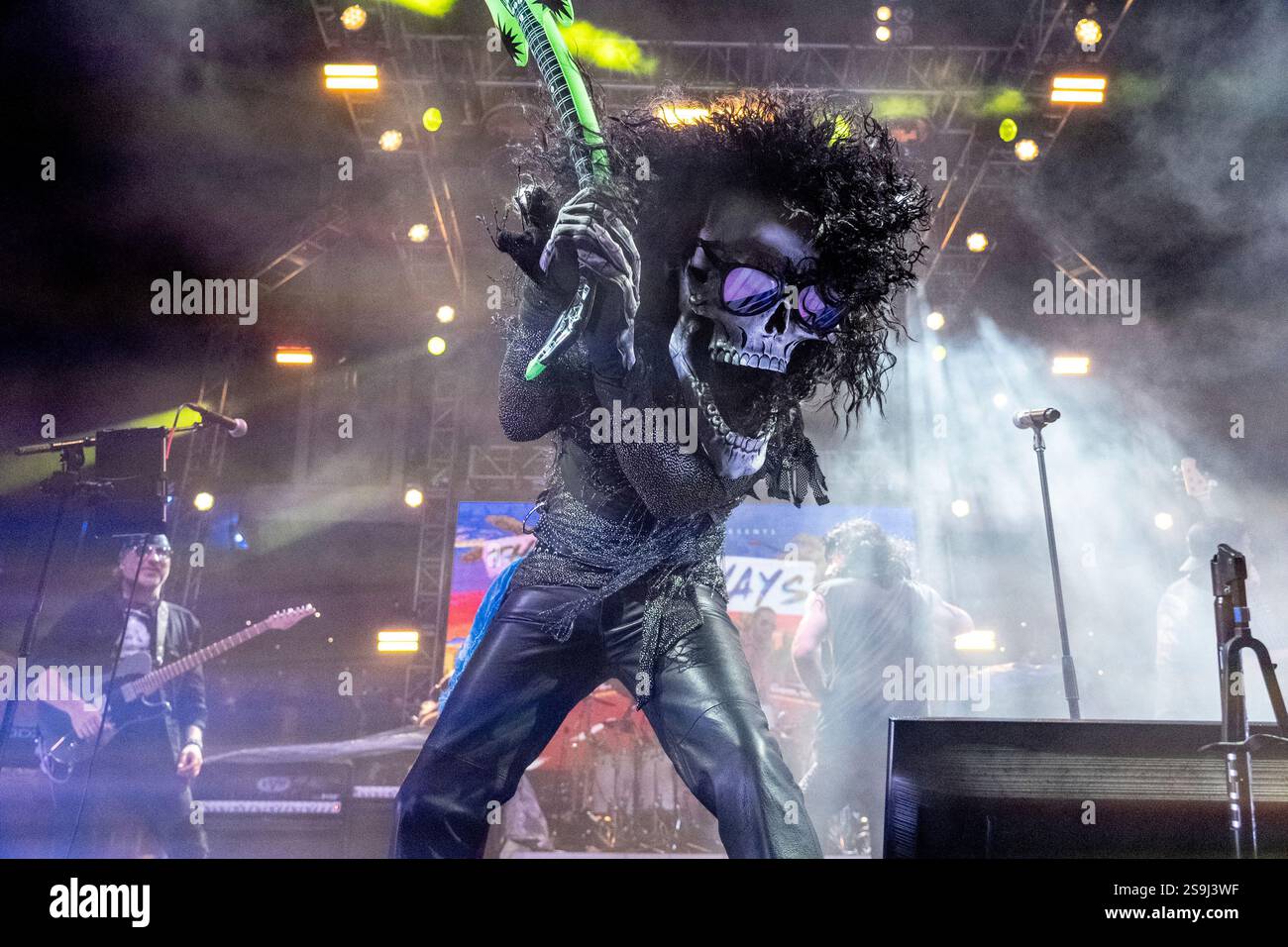 ShipRocked mascot, Skully, performs on board the Carnival Magic during ...