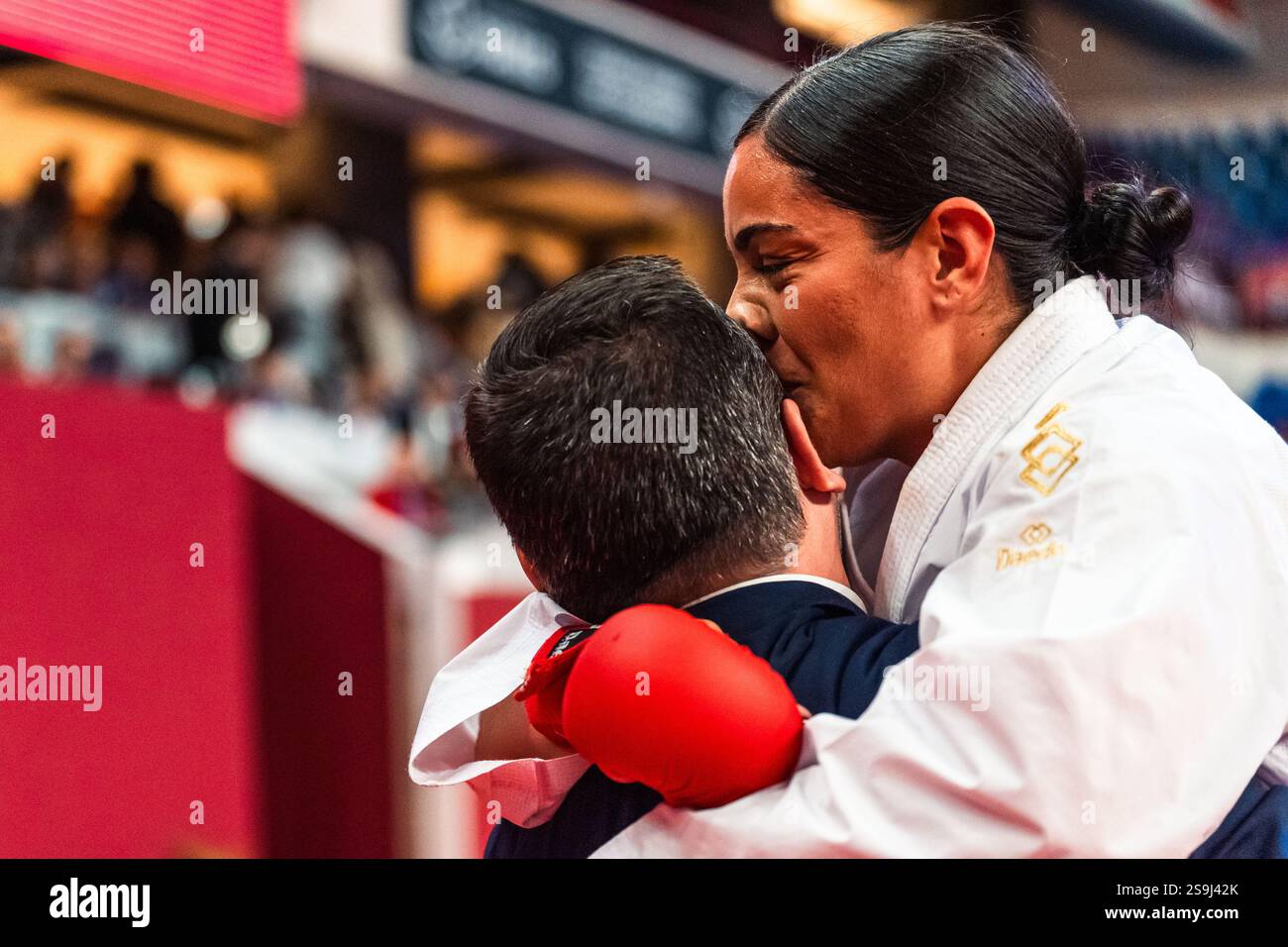 Maria Torres Garcia (ESP) female kumite +68Kg final during the Paris ...