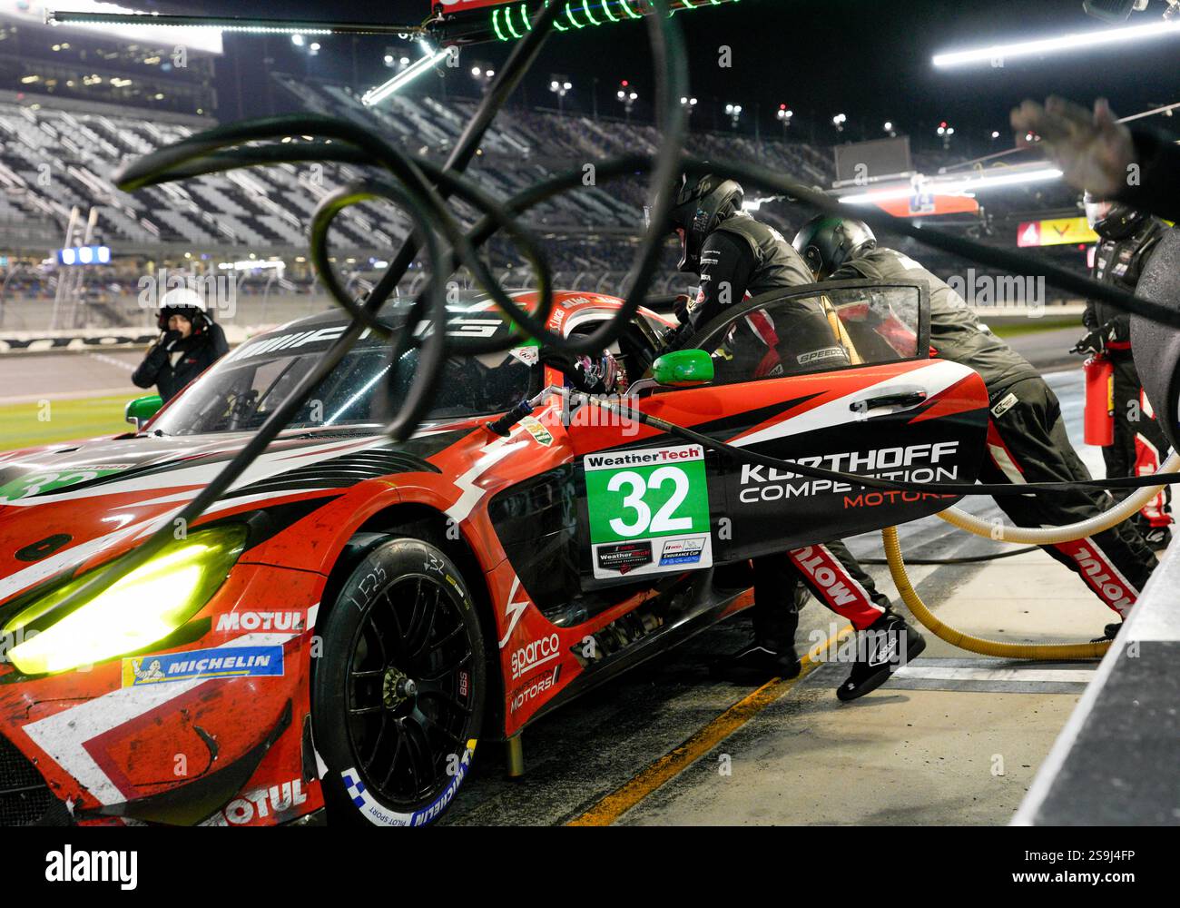 DAYTONA BEACH, FL - JANUARY 26: (32) GTD Driver Seth Lucas, Kenton Koch ...