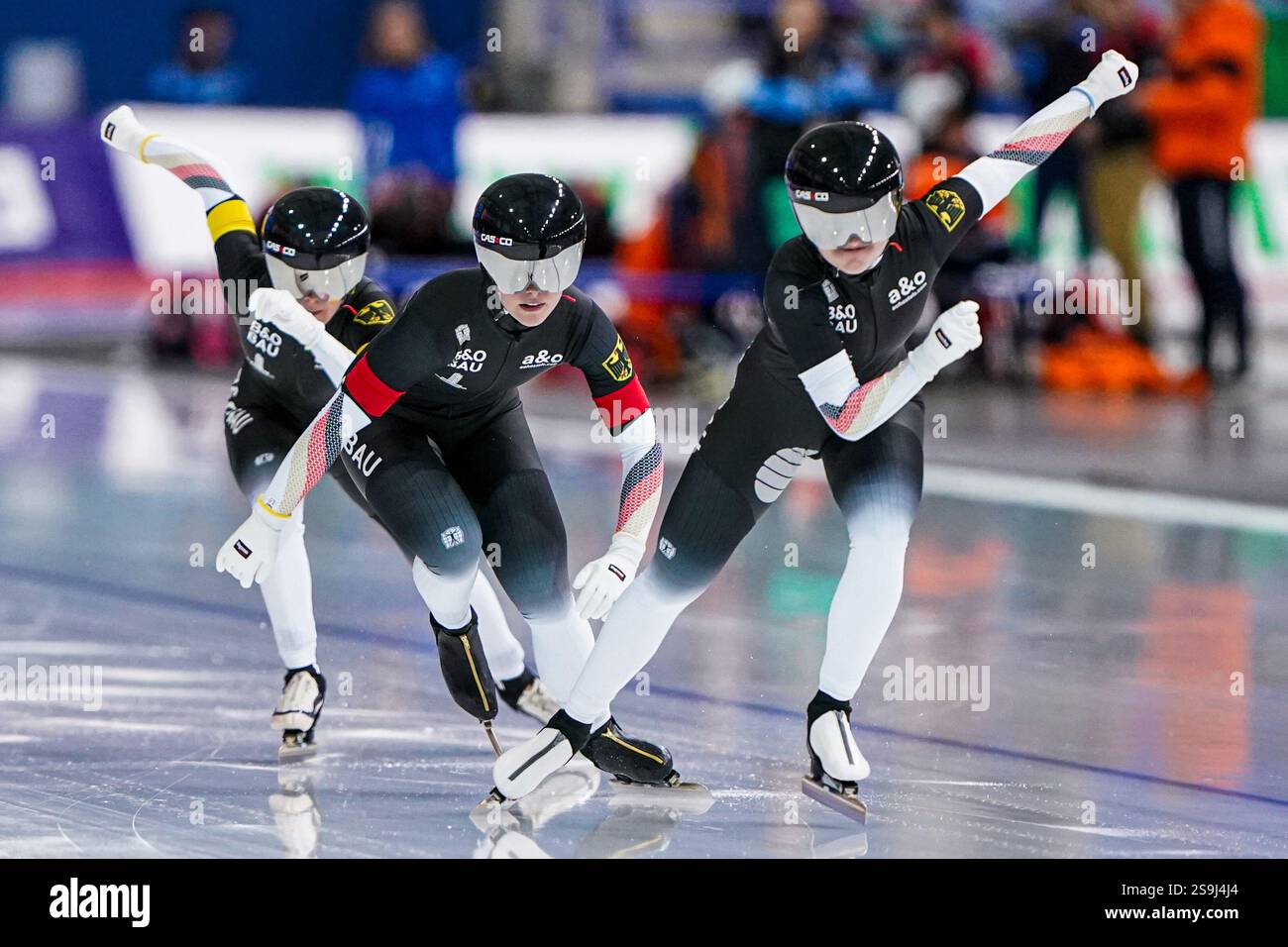 CALGARY, CANADA - JANUARY 26: Andzelika Wojcik of Poland, Kaja Ziomek ...