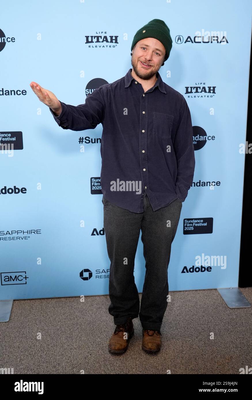 Max Walker-Silverman, writer/director of "Rebuilding," banters with ...