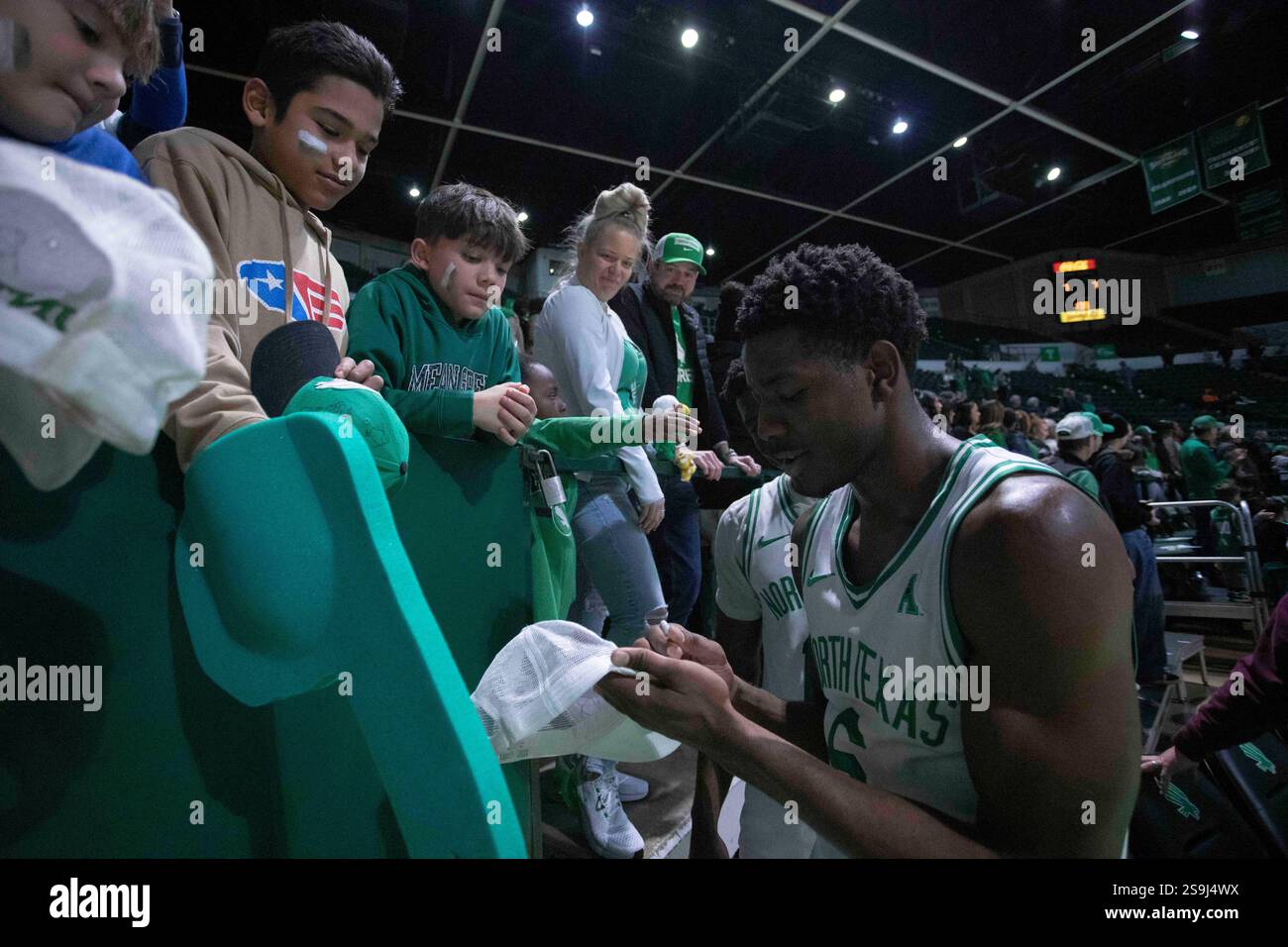 January 26, 2025, Denton, Texas, USA: North Texas forward BRENEN ...
