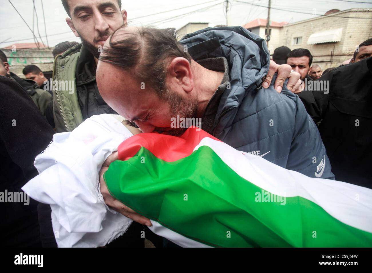 Jenin, Palestine. 26th Jan, 2025. (EDITORS NOTE: Image depicts death ...