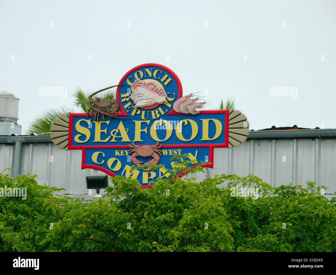 Conch Republic Seafood Company sign Located in Key West's Historic ...