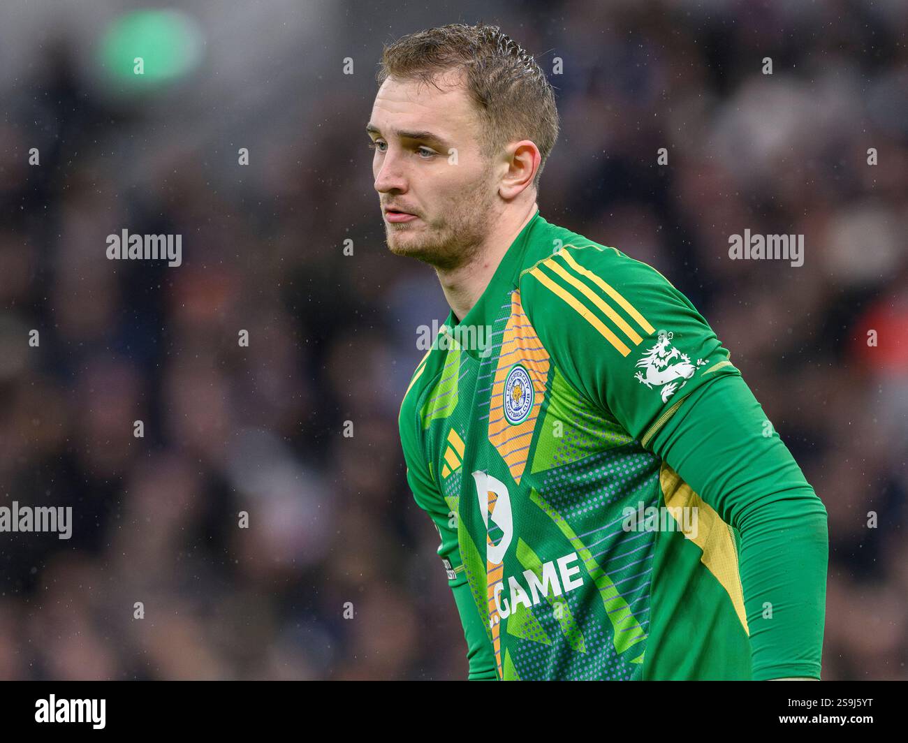 London, England - 2025 January 26th: Leicester City's Jakub Stolarczyk ...