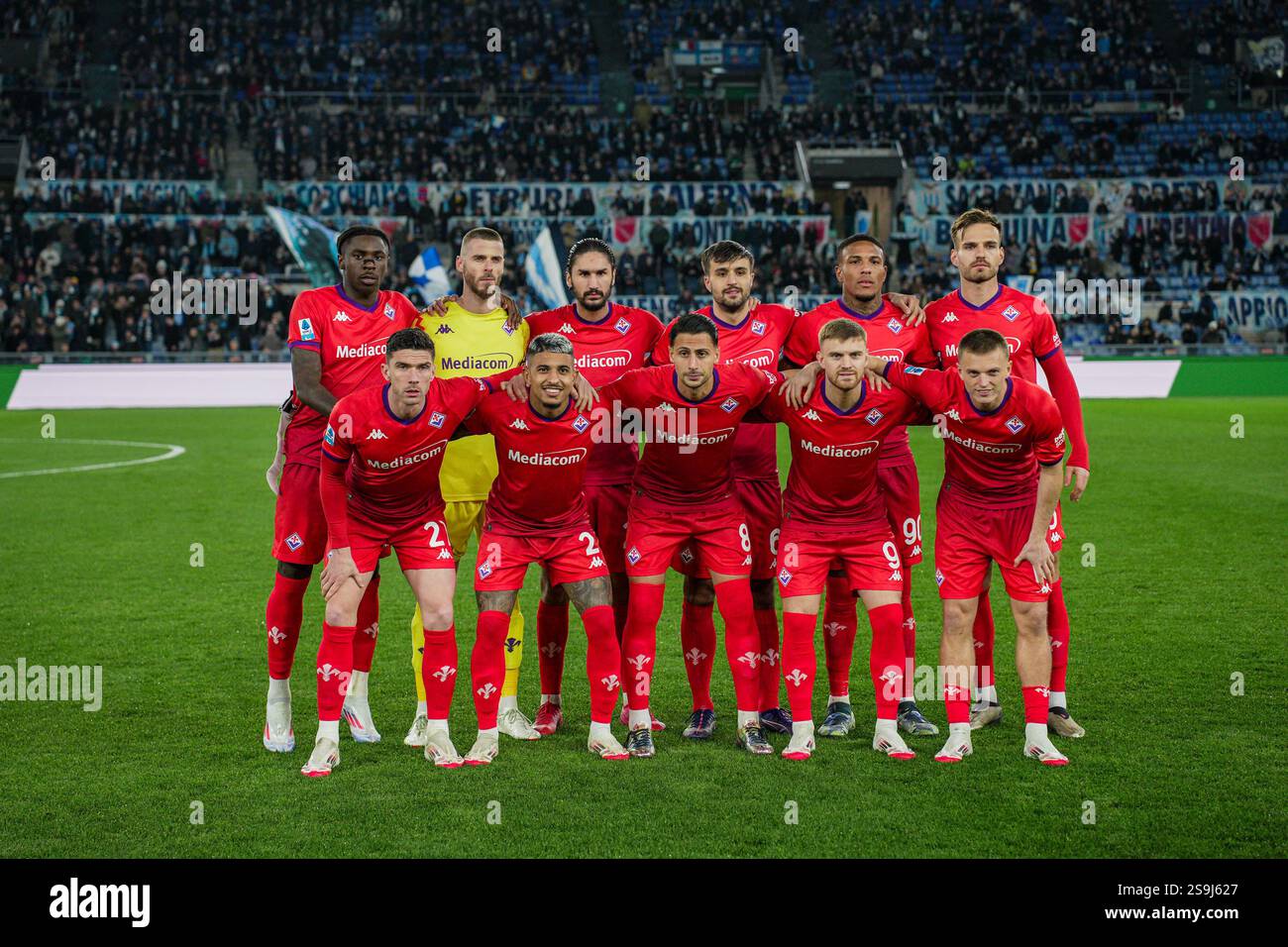 ACF FIorentina team during SS Lazio vs ACF Fiorentina, Italian soccer ...