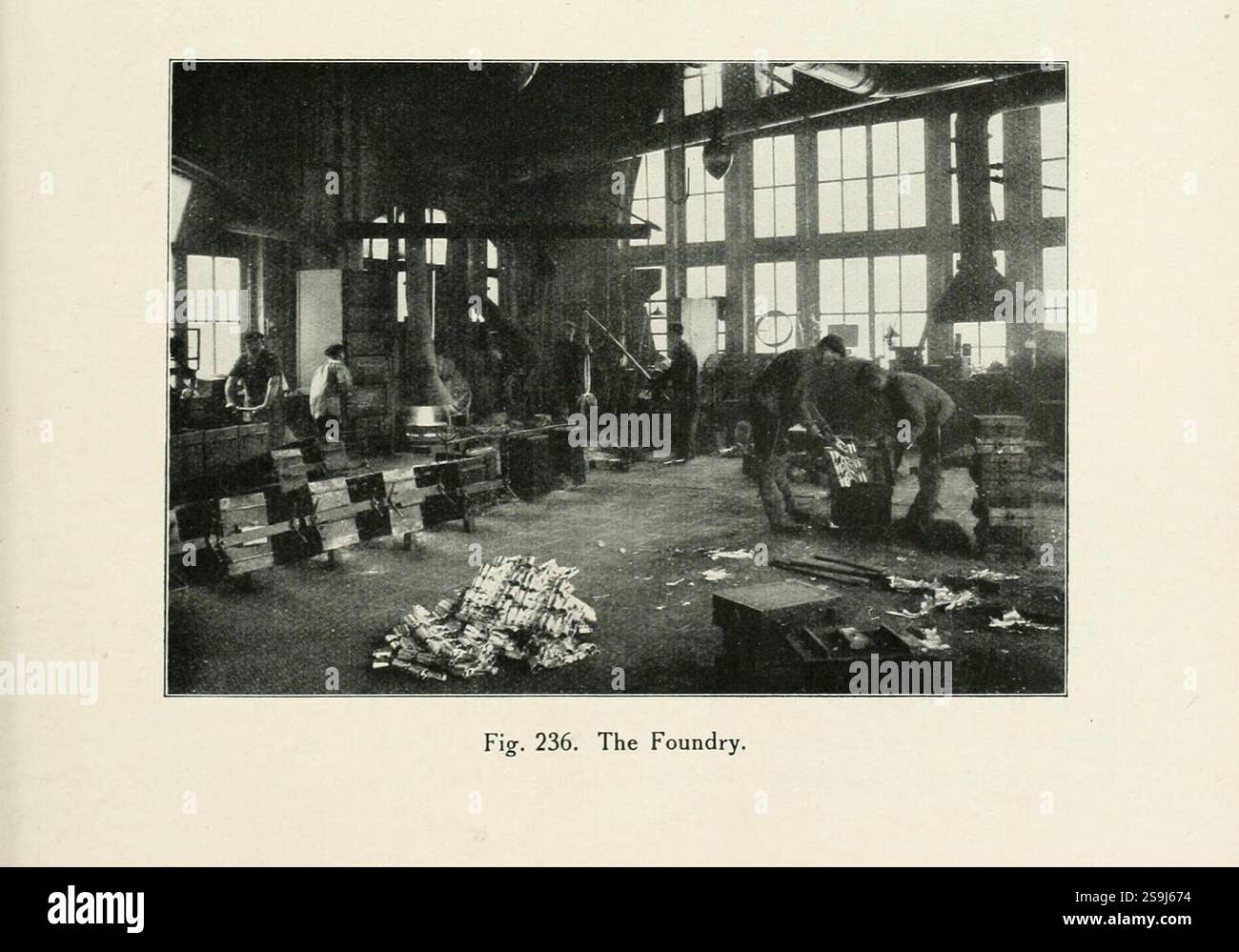 Zeiss Foundry. Archive illustration from the Zeiss Optical Company ...