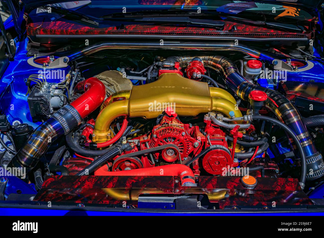 San Francisco, USA - September 24, 2022: A highly modified powerful car ...