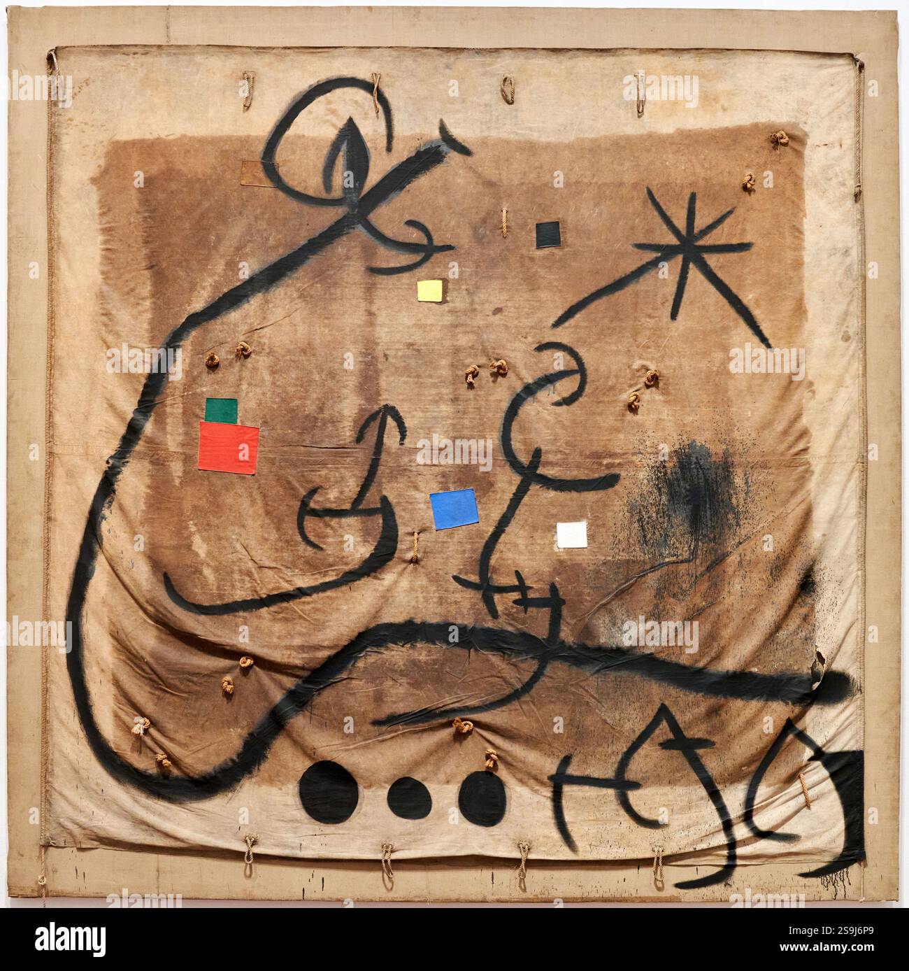 Woman encircled by a flight of birds in the night, 1968, Joan Miró ...