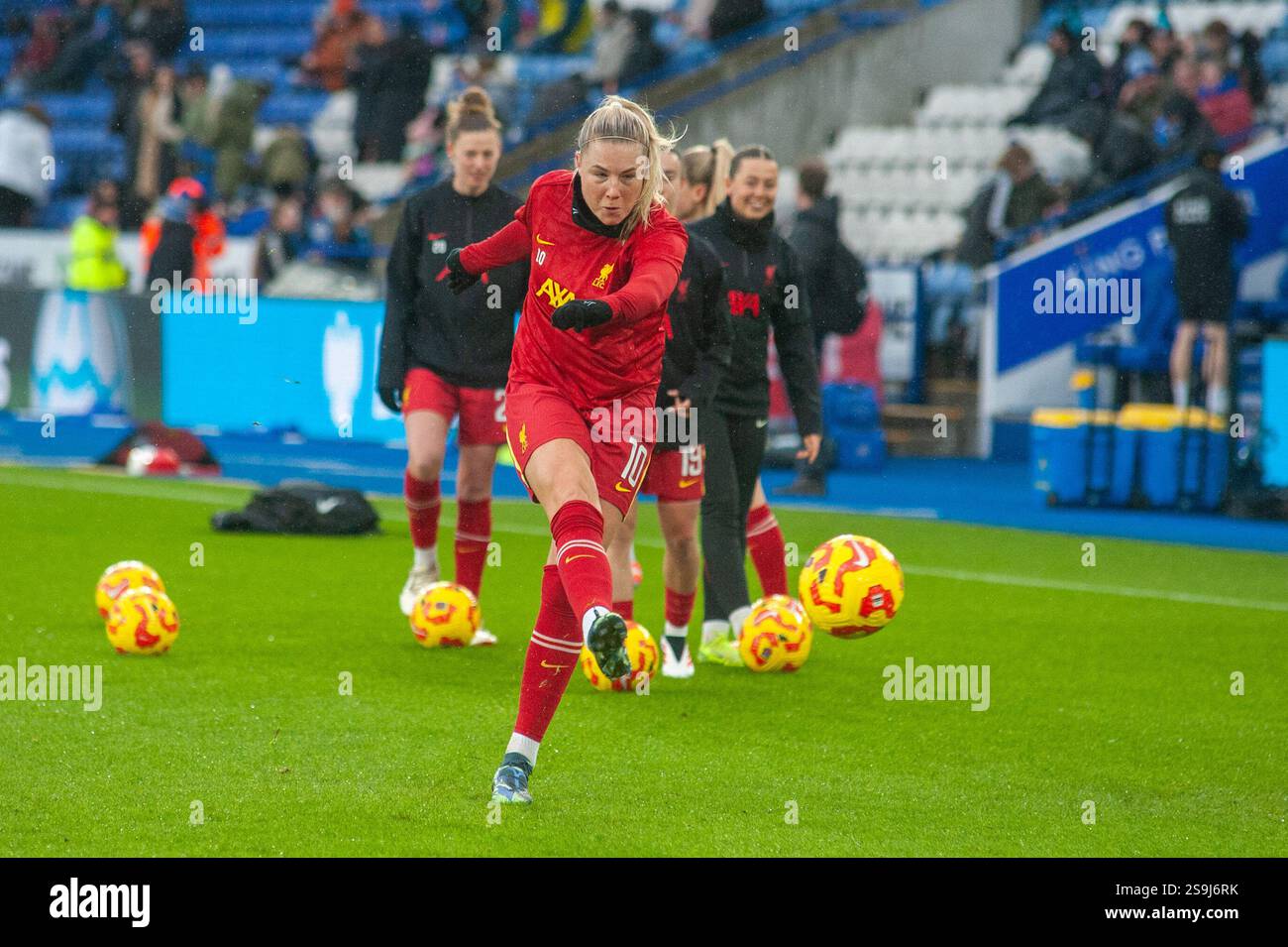 Leicester, England, 26th January 2025 Sophie Roman Haug (10 Liverpool ...