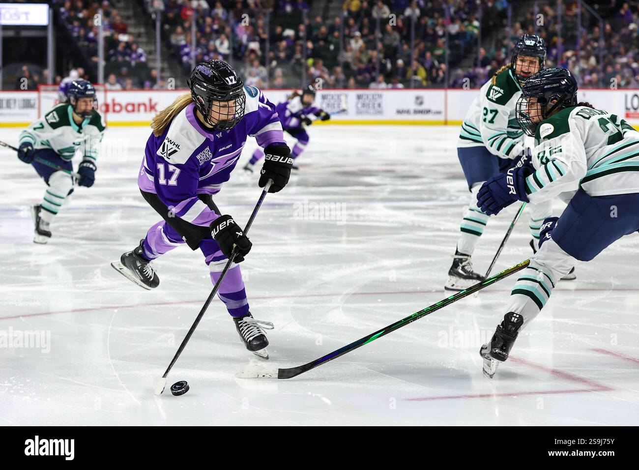 January 26th, 2025: Minnesota Frost forward Brooke Bryant (17) looks ...