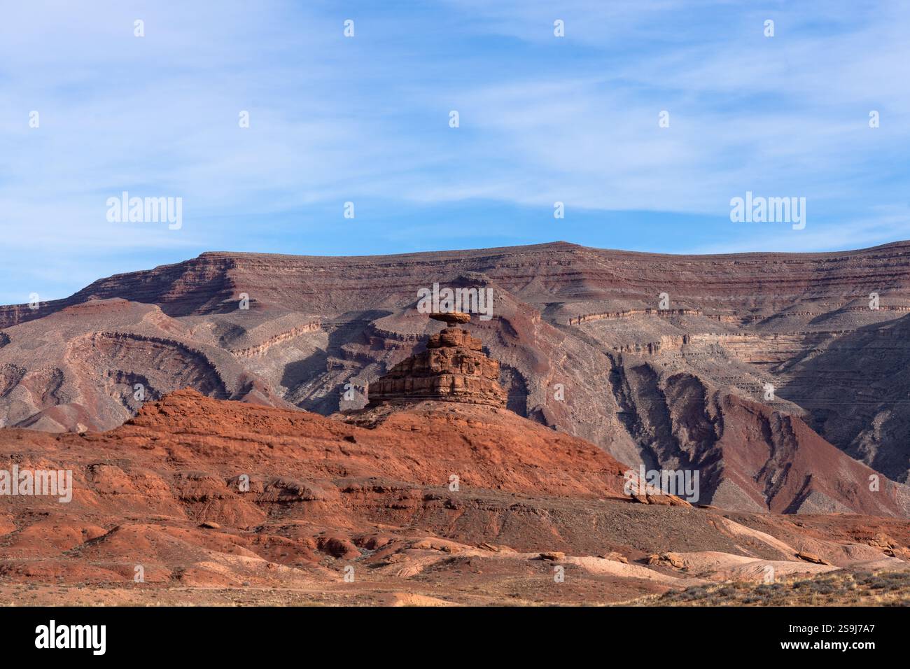 The Mexican Hat Rock outside of Mexican Hat Utah in the Southwest ...