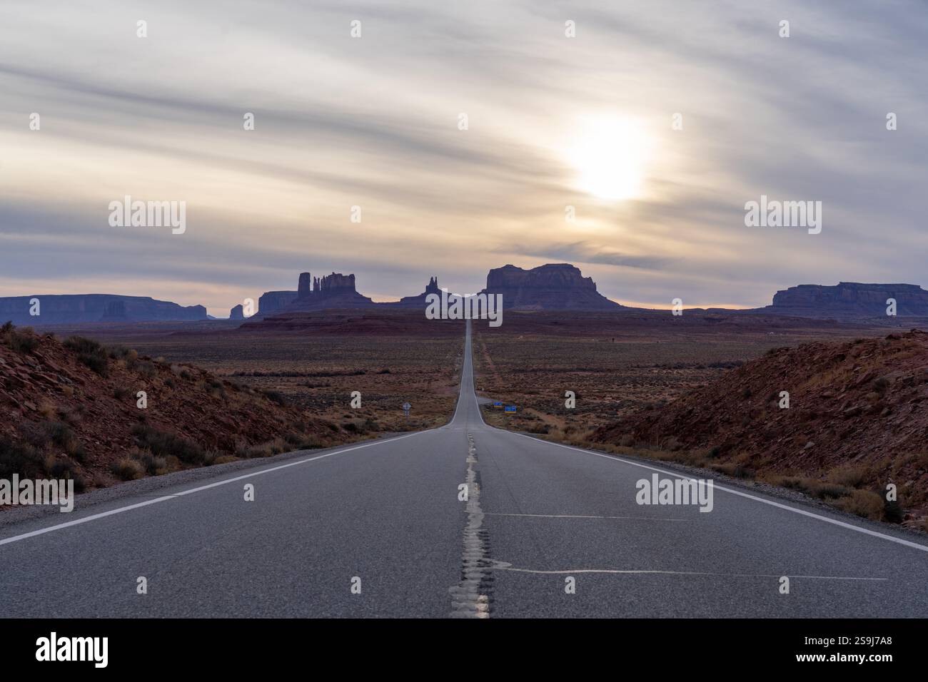 The Loneliest Road in America Seen in Film Monument Valley Arizona ...