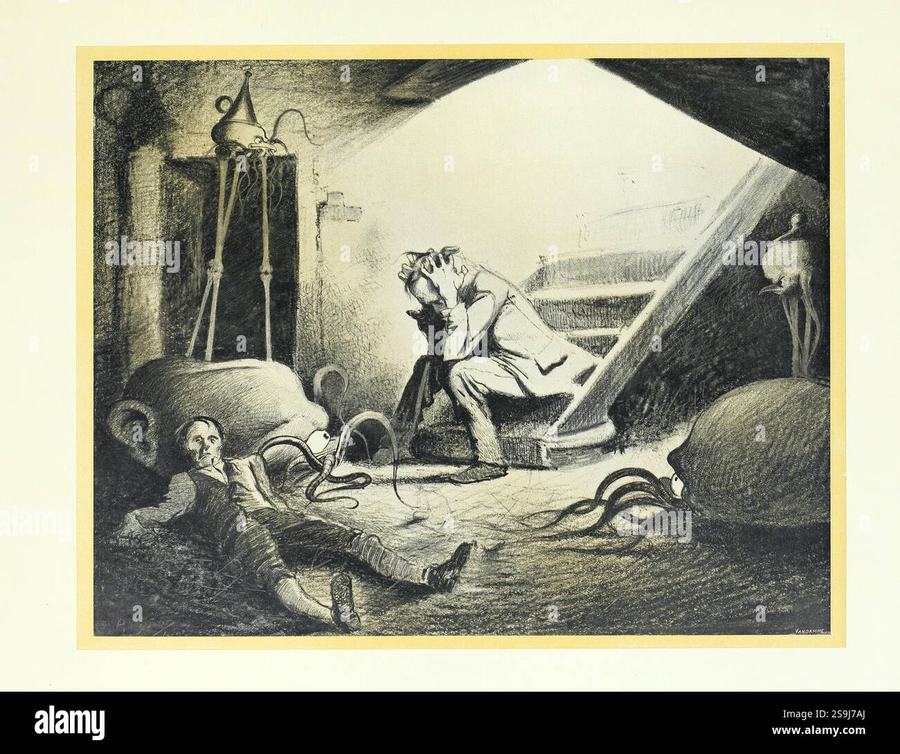 War of the Worlds Illustration. The arrival of the Martians ...