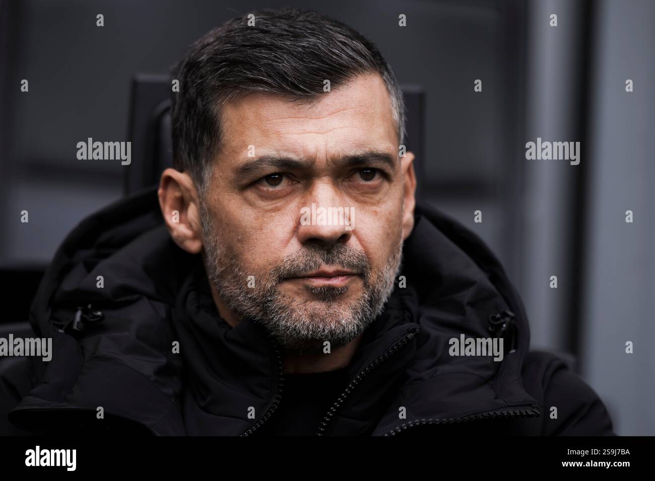 Milan, Italy. 26 January 2025. Sergio Conceicao, head coach of AC Milan ...