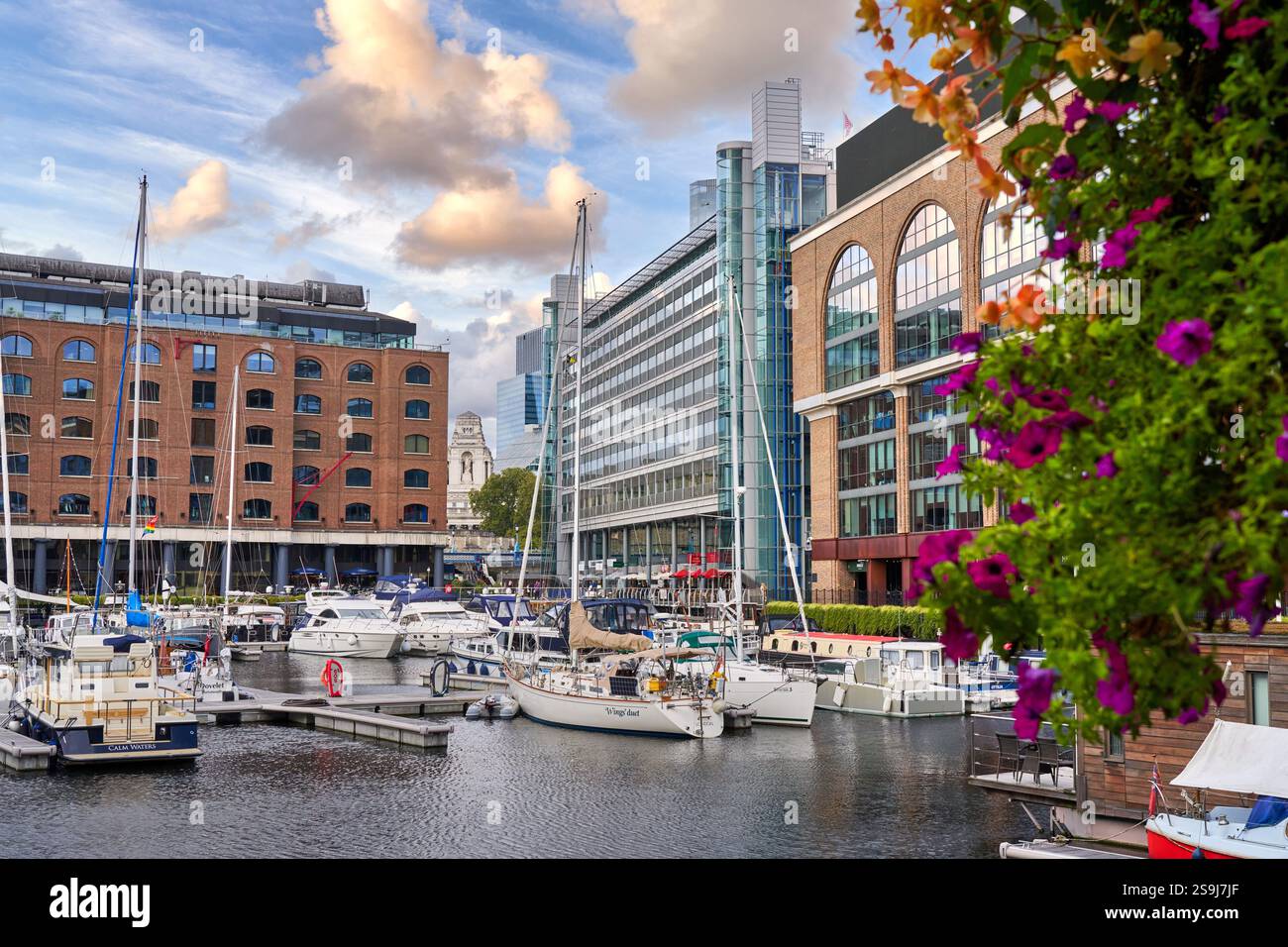 St Katharine Docks Marina, London, England, UK Stock Photo - Alamy