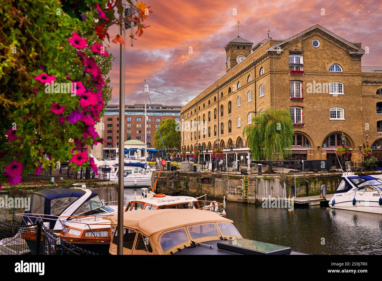 St Katharine Docks Marina, London, England, UK Stock Photo - Alamy