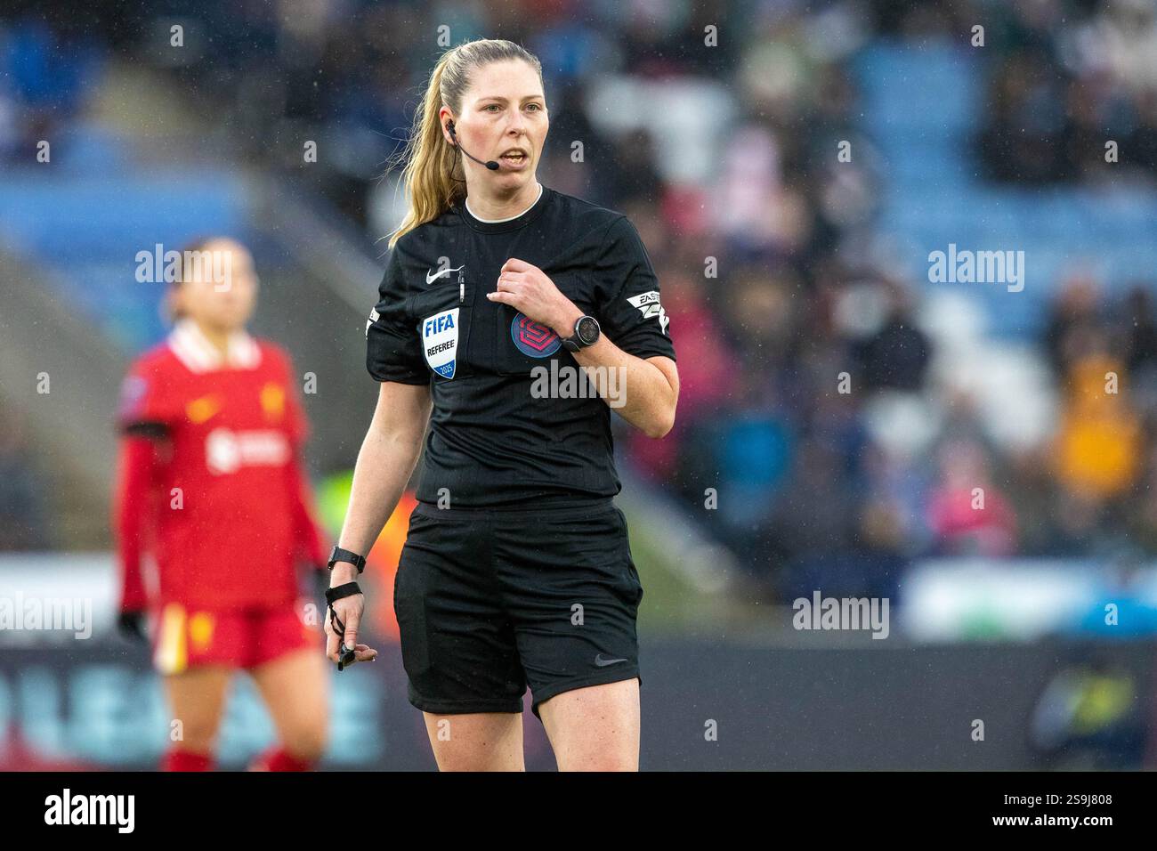 Leicester, England, 26th January 2025 Headshot of matchday referee ...