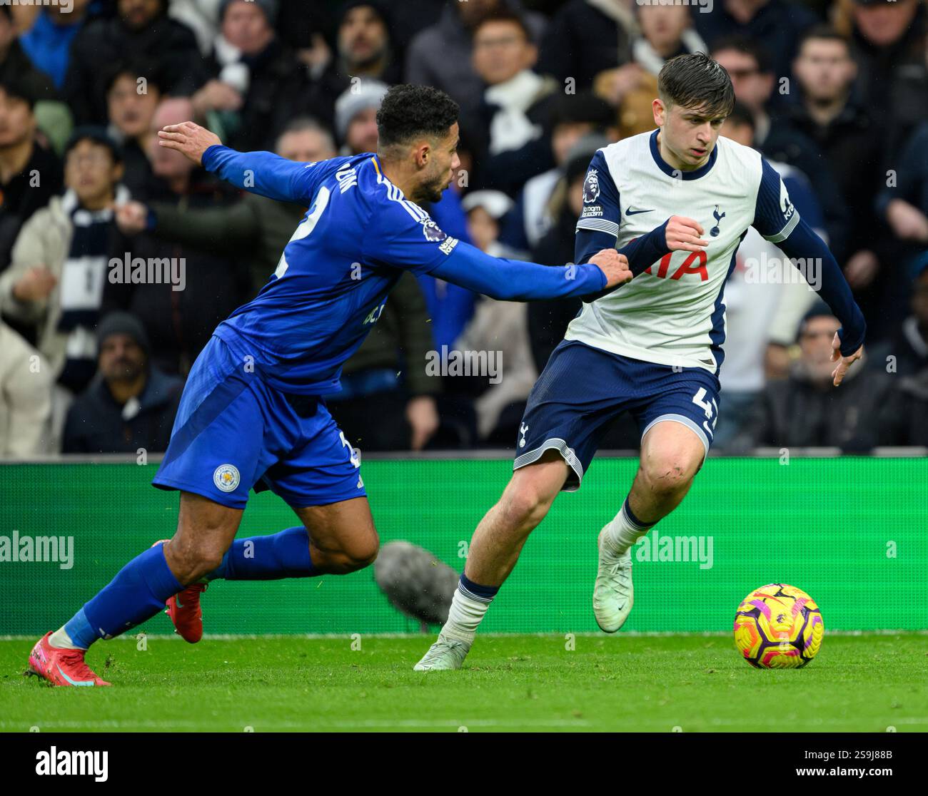 London, England - 2025 January 26th: Leicester City's James Justin ...